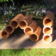 3 Hole Wine Rack - Terracotta World