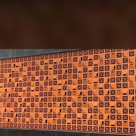 Internal Wall Screen 'Camp' Blocks - Terracotta World