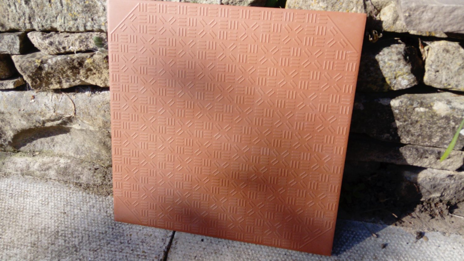 Non-Slip Large Square Tiles - Terracotta World
