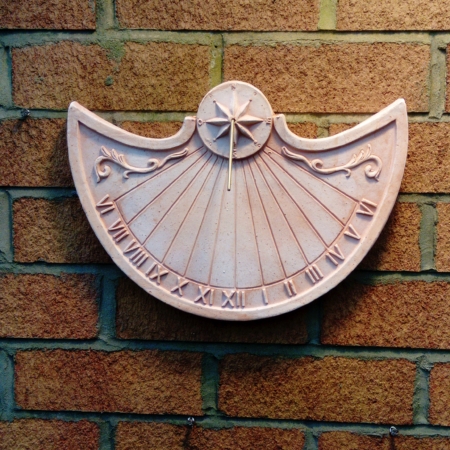 Curved Sundial - Terracotta World