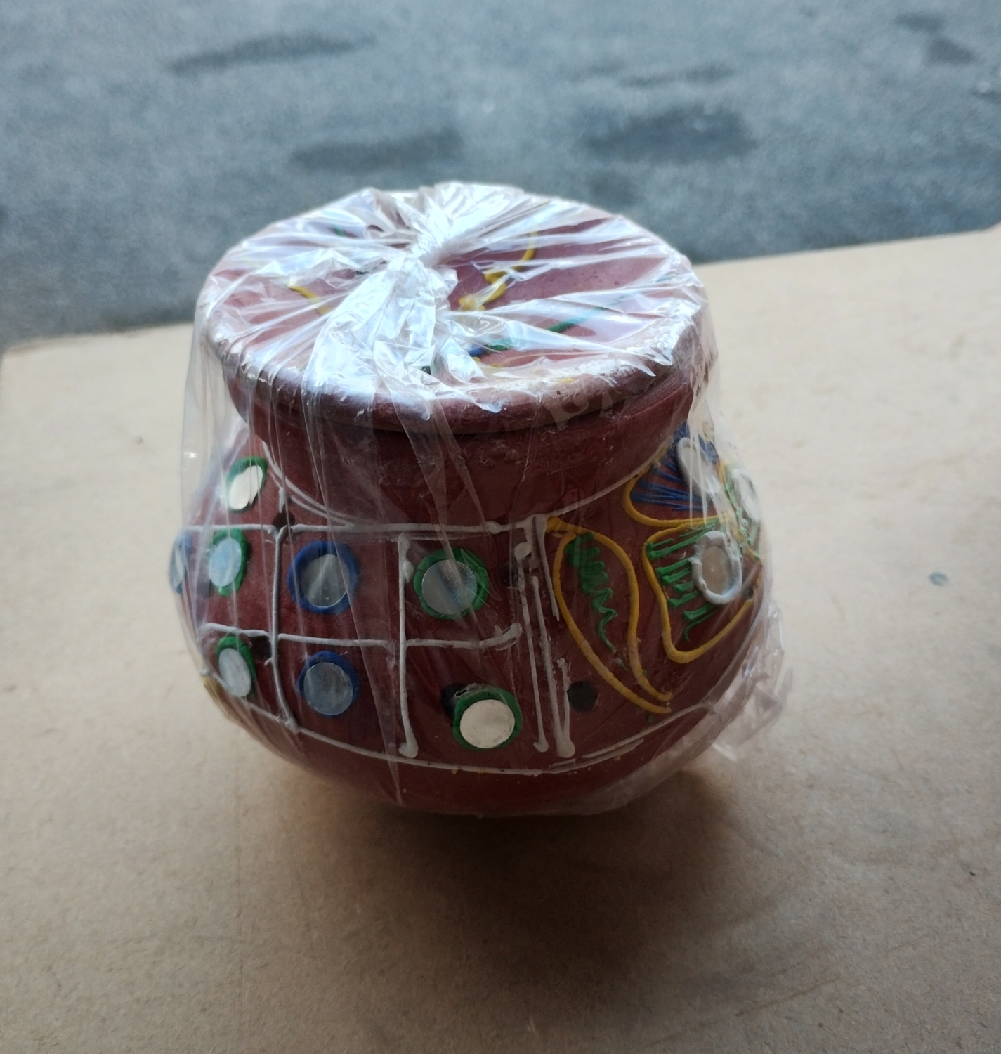 Decorated Garba Pot - Terracotta World