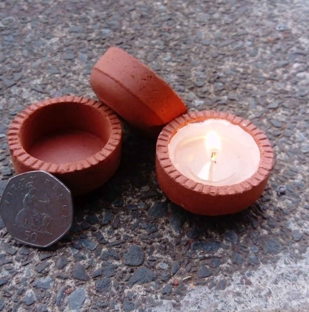 Tealight Candle Pot (x10) - Terracotta World